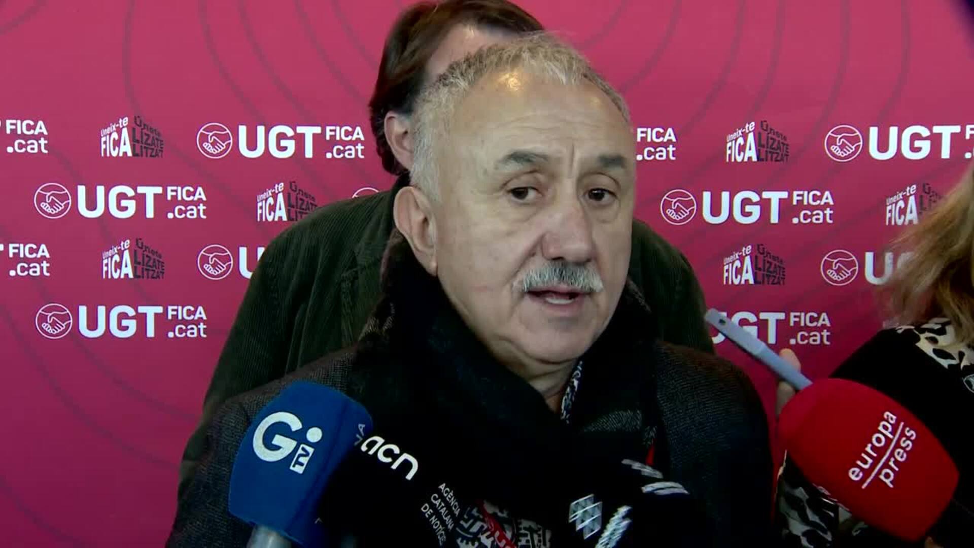 Pepe Álvarez (UGT) cree que las personas que cobran el SMI no deberían ...