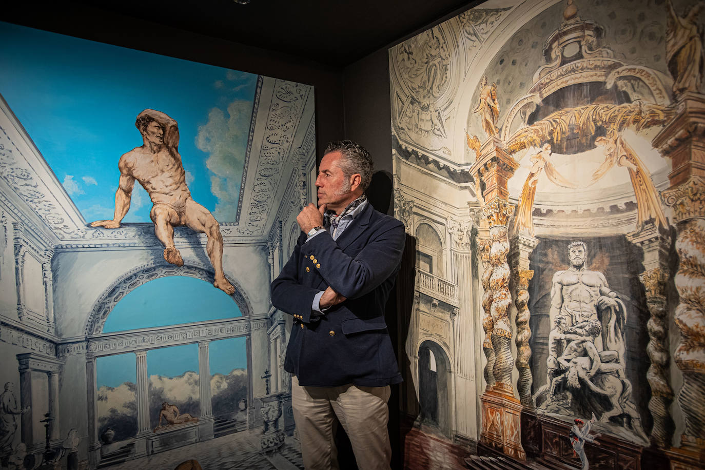 Goitia, el pintor de las jirafas y desnudos masculinos, abre la tienda ...