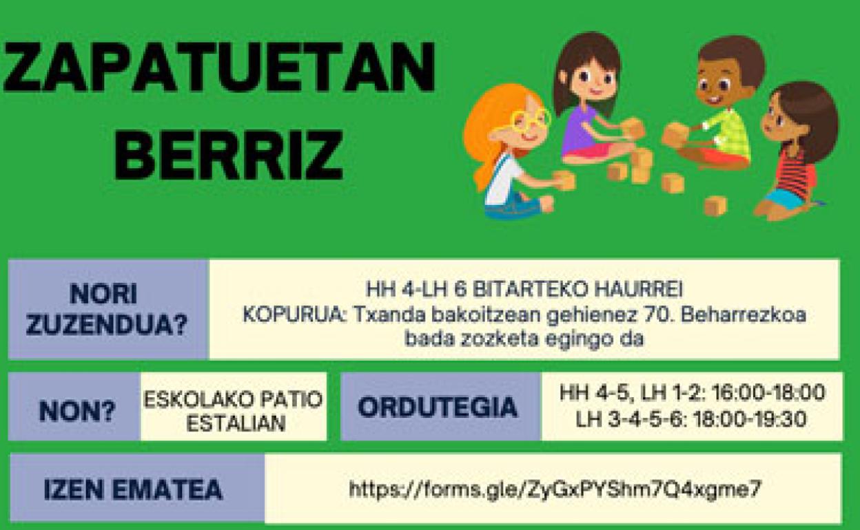 'Zapatuetan Berriz' ekimena bueltan da | El Correo