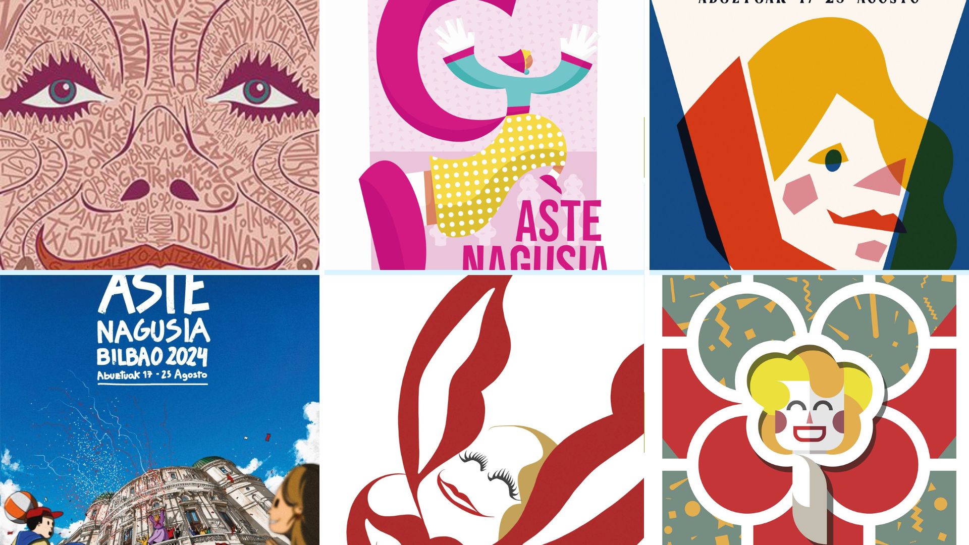 Estos son los seis carteles finalistas de Aste Nagusia 2024 | El Correo