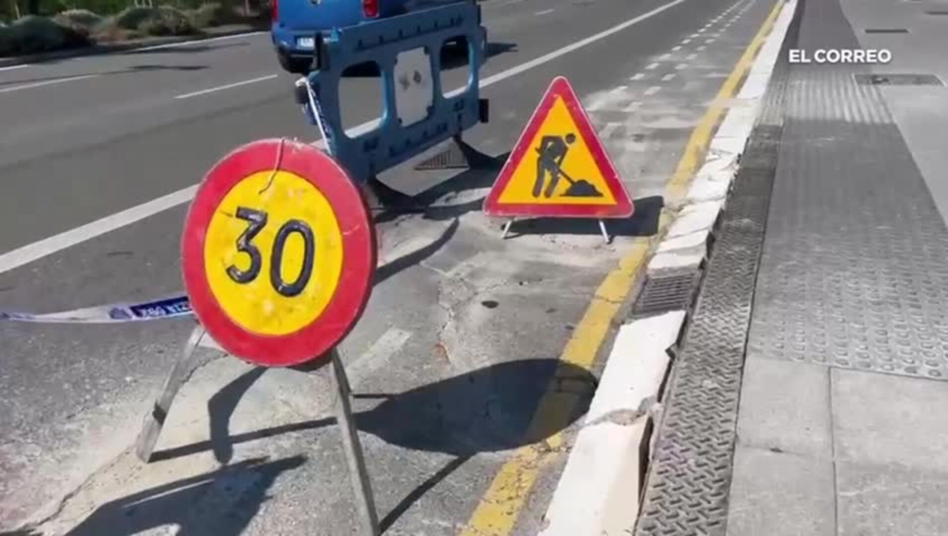 Un bache de diez metros en la trayectoria del BEI | El Correo