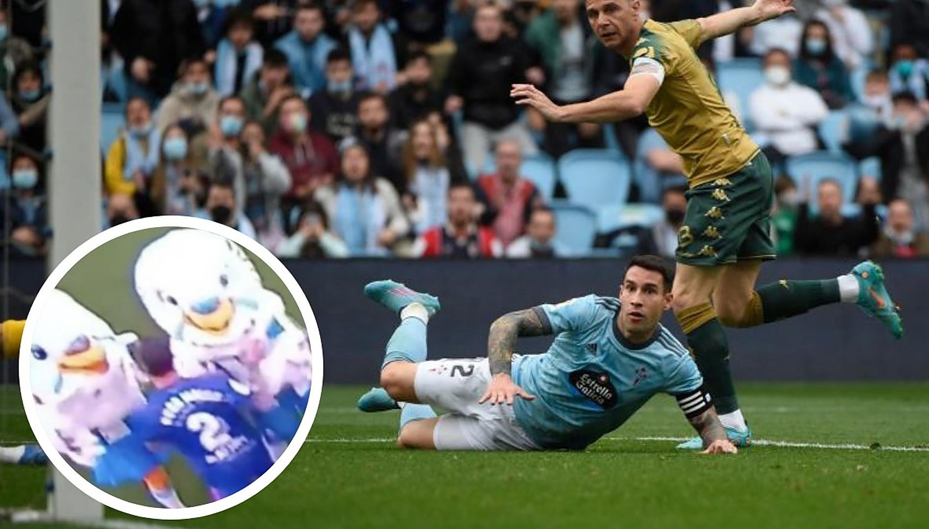 La mascota del Espanyol que acusa de tocamientos a Hugo Mallo ...