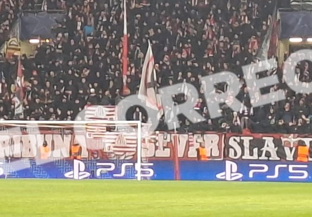 Ultras del Slavia exhiben banderas del Athletic del revés como 'trofeo ...