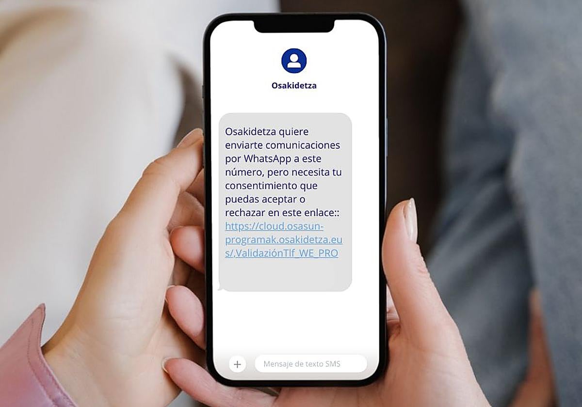Osakidetza anuncia el envío masivo de SMS para que la ciudadanía ...