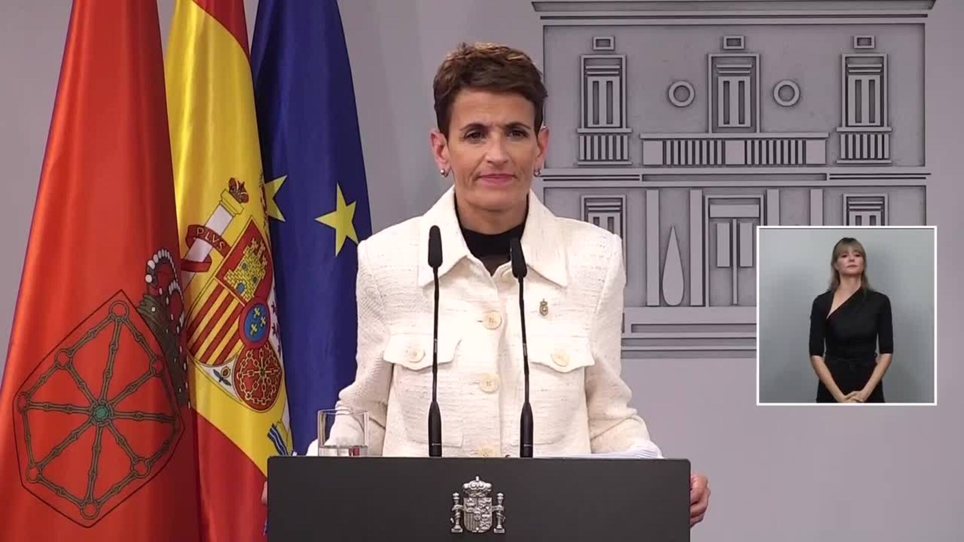 Chivite acusa al PP de "tapar debilidad" culpando a Sánchez de reforma que beneficia a etarras ...