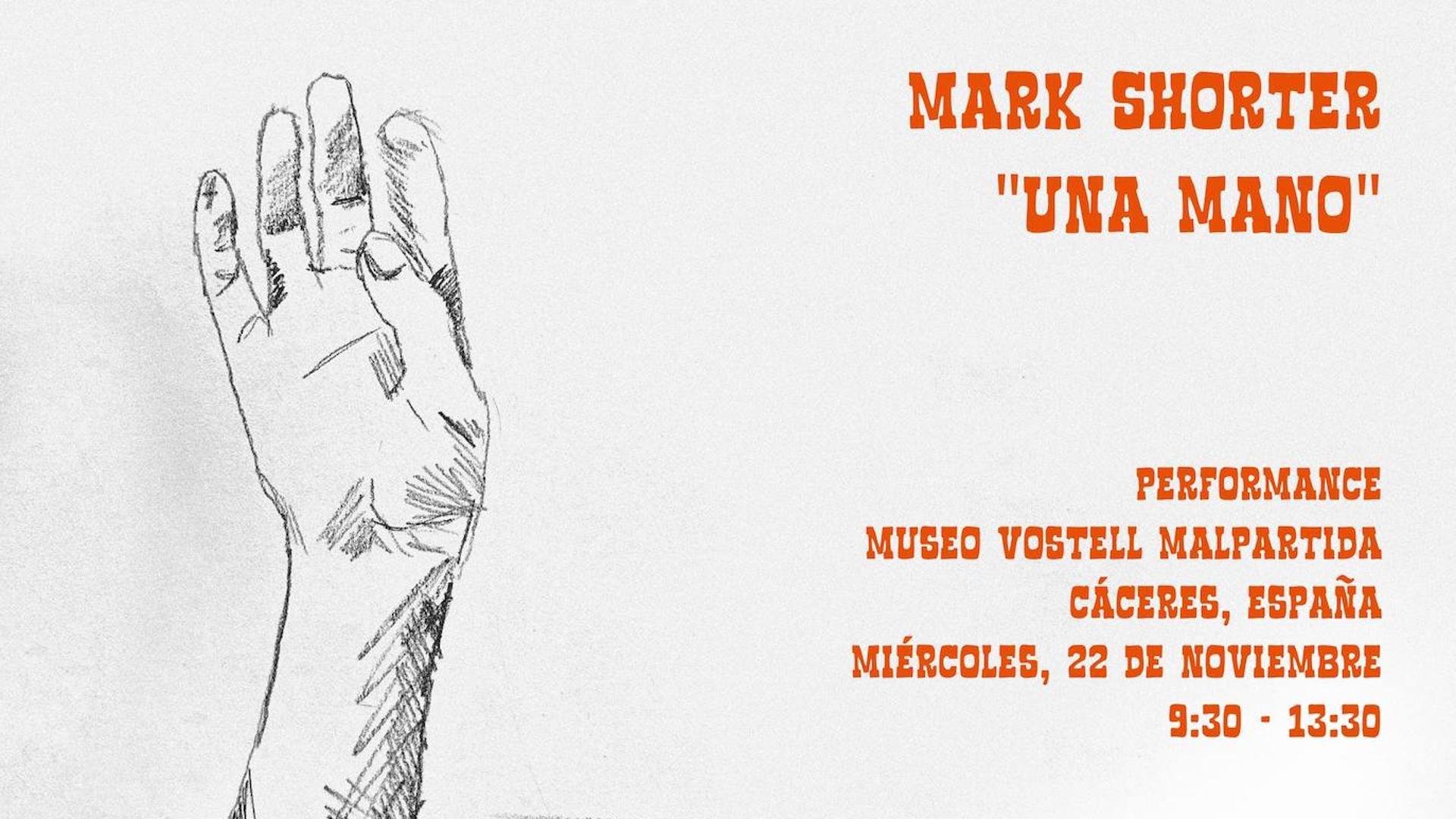 El australiano Mark Shorter llega al MVM con su performance 'Una mano ...
