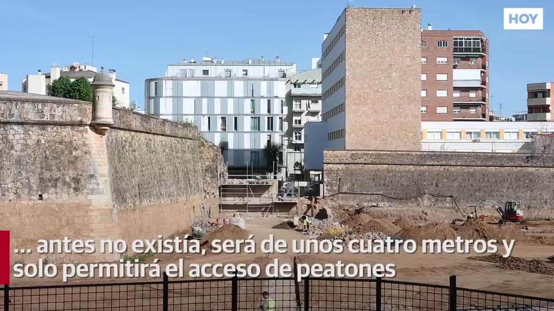 La brecha de la muralla en la calle Stadium empieza a cerrarse | Hoy