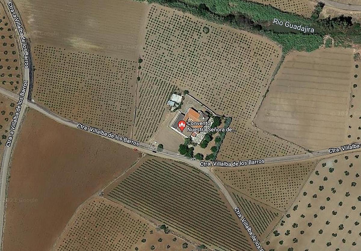 Parte de la techumbre del convento de Montevirgen, afectado por un ...