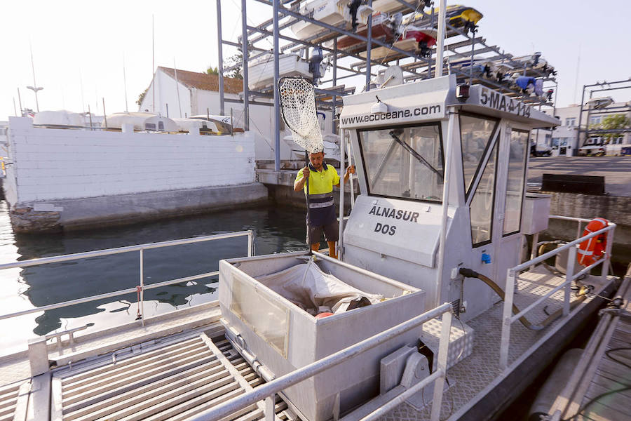 Fotos: Así es el barco depuradora que limpiará la playa de Salobreña ...