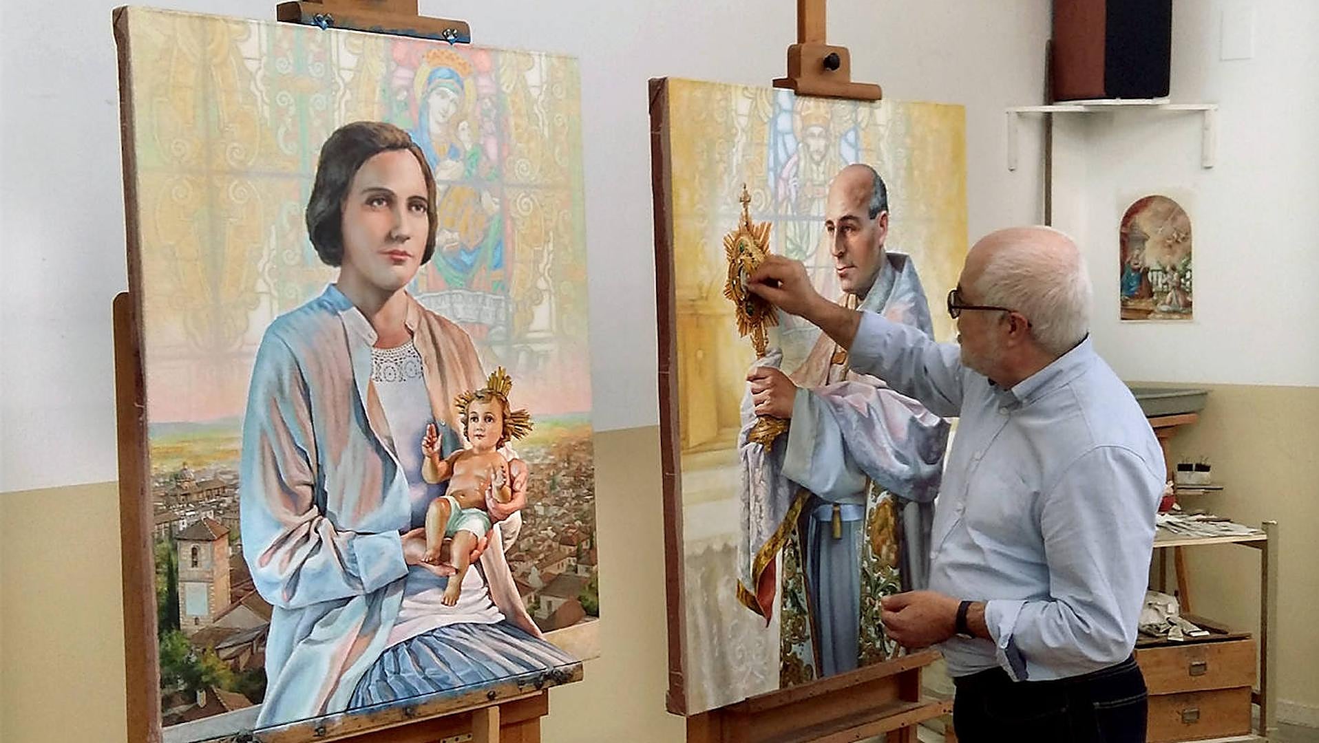El profesor y pintor Luis Ruiz, el artista de los santos granadinos | Ideal