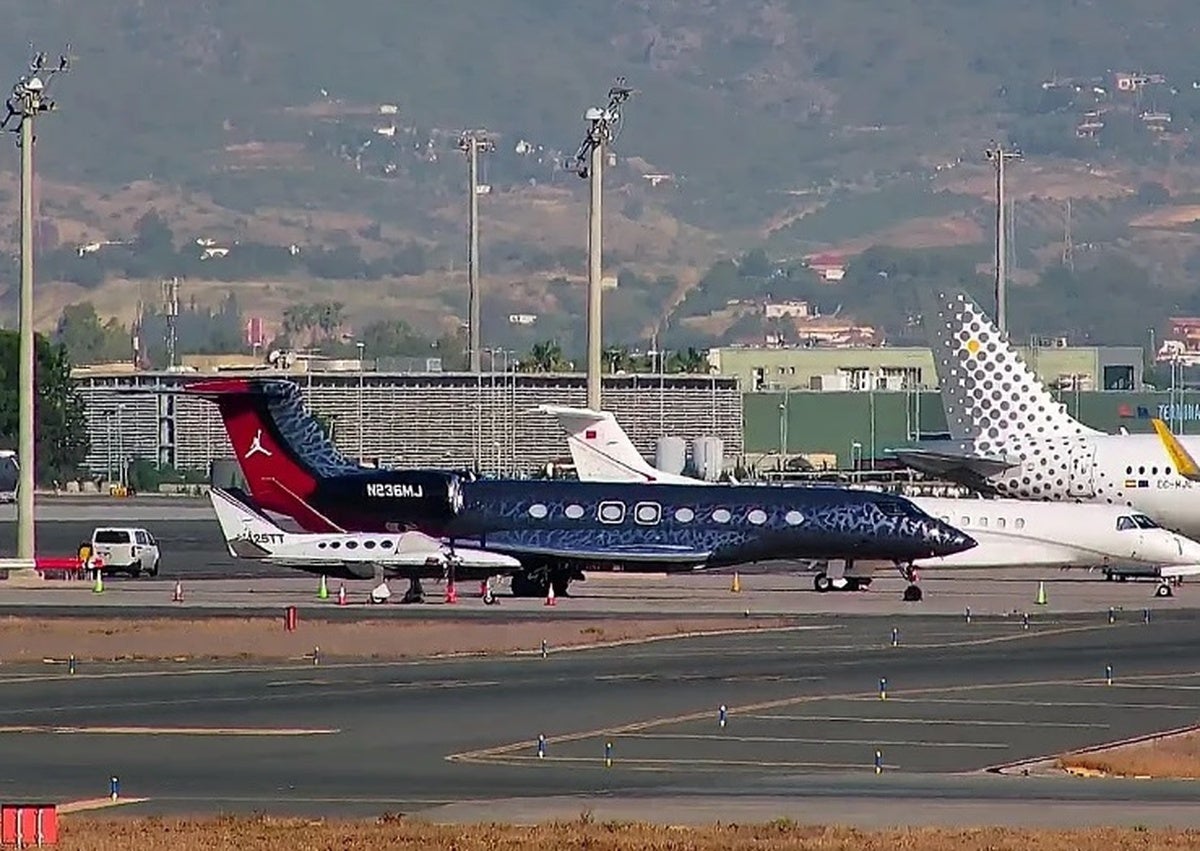 El jet privado de Michael Jordan llega a Andalucía: aterriza en el ...
