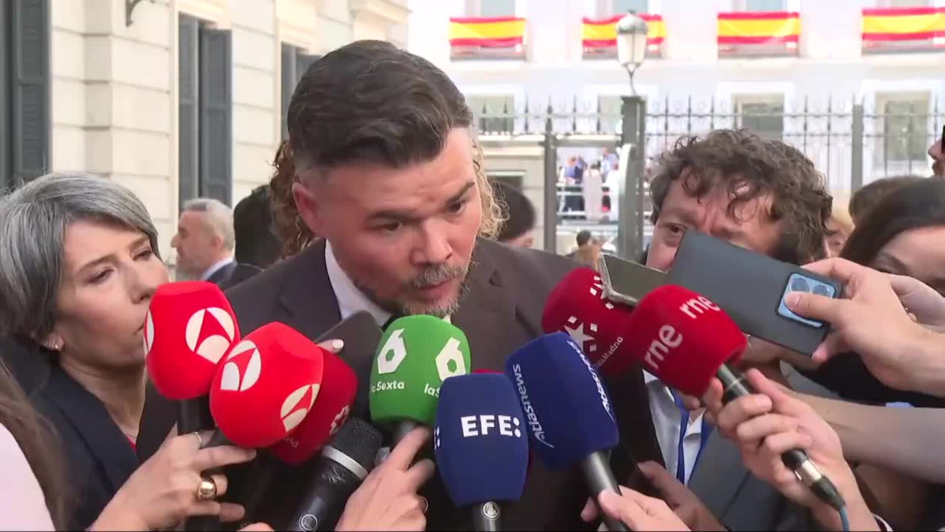 Rufián tacha de "correcto" el discurso del Papa y carga contra PP y VOX ...