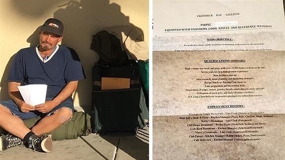 La historia del mendigo que daba su currículum en lugar de pedir dinero ...