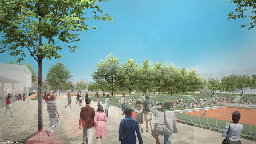 Fotos: Así es el nuevo Roland Garros, con la pista central con techo en ...