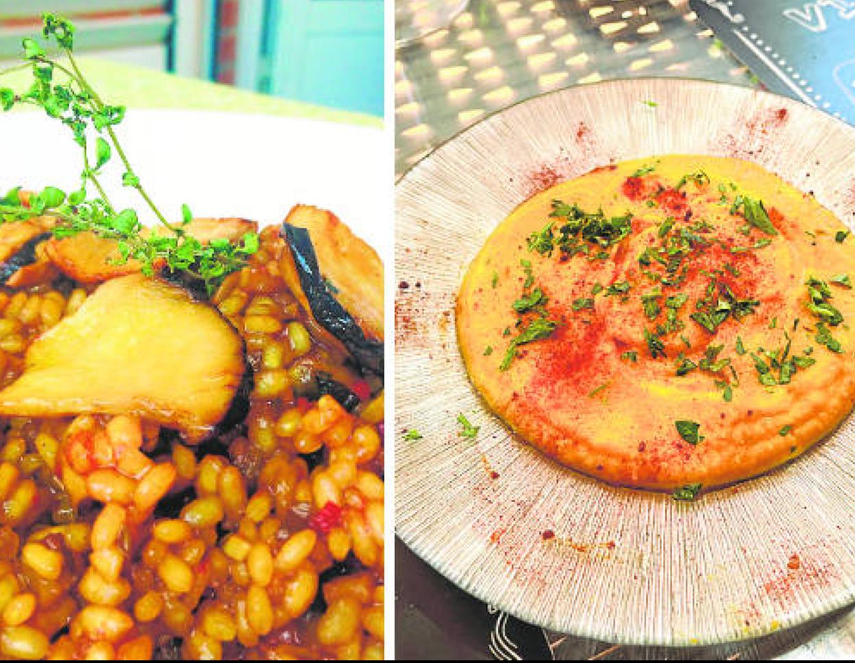 Menús para comer bien y beber mejor: Humus de zanahoria y arroz meloso ...