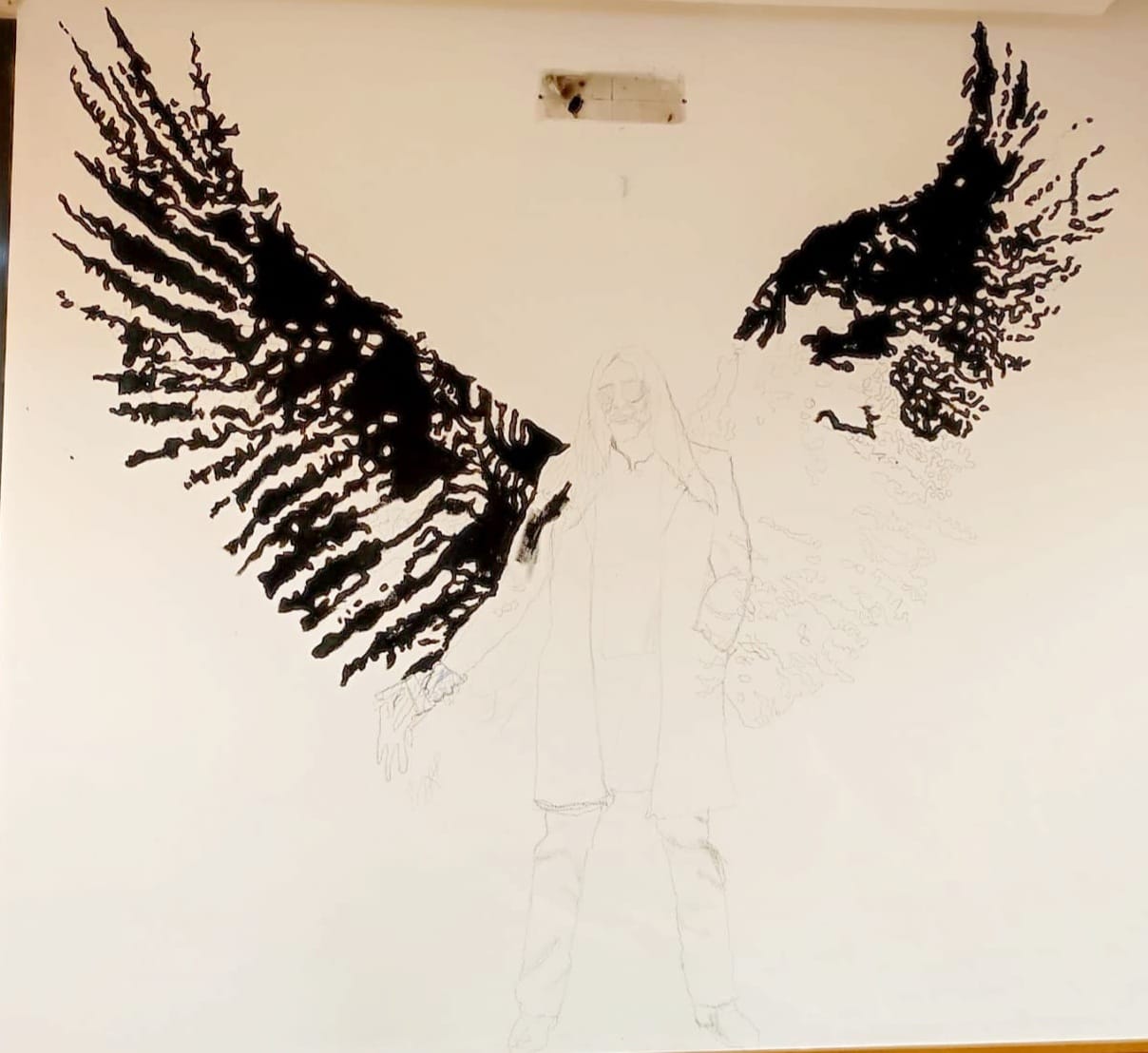 Fotos: Mural de Lolo en la Casa de Cultura de Armunia | leonoticias.com