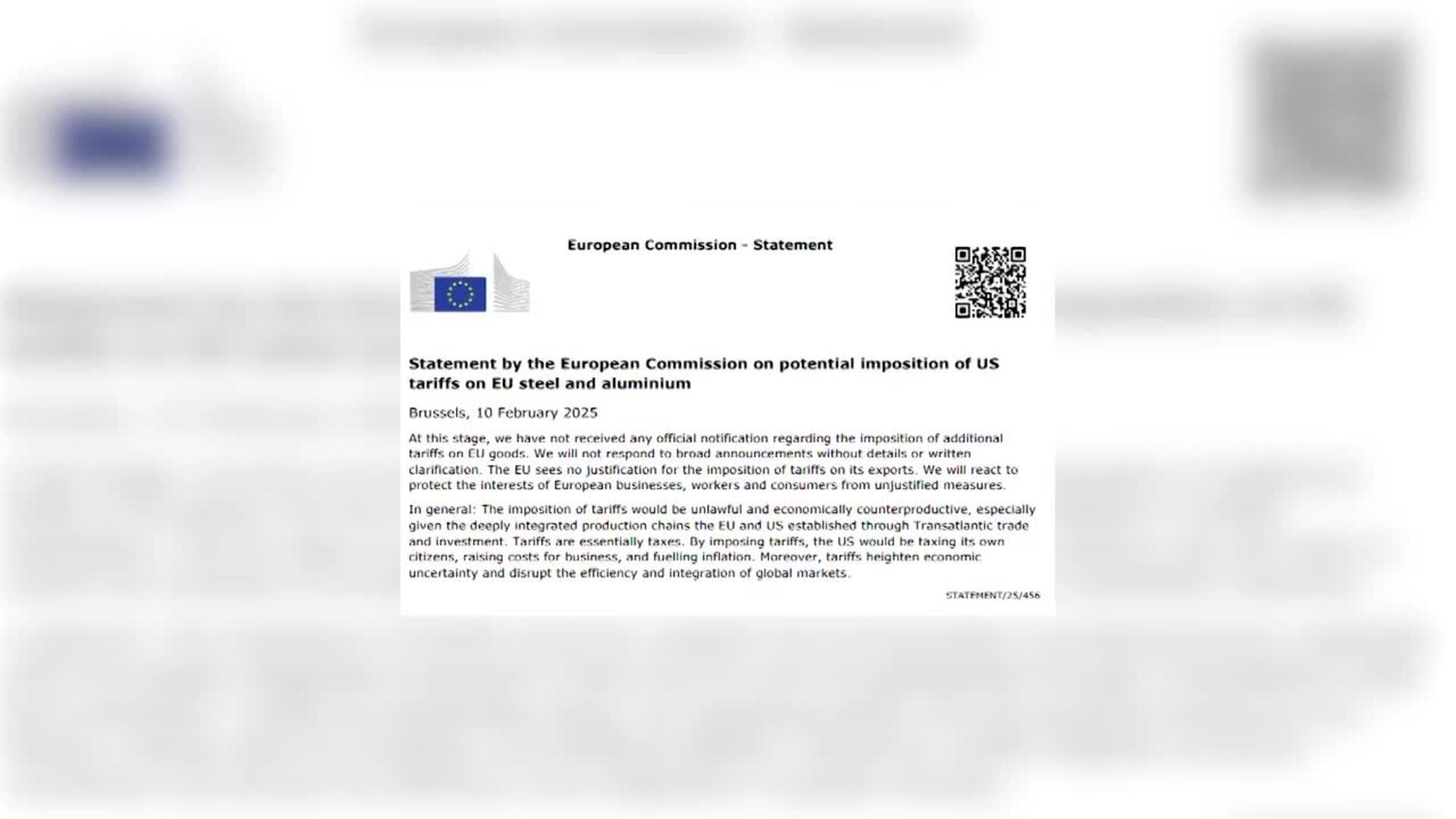 Bruselas Avisa A Trump De Que No Hay Justificación Para Imponer Aranceles Al Acero Y Aluminio