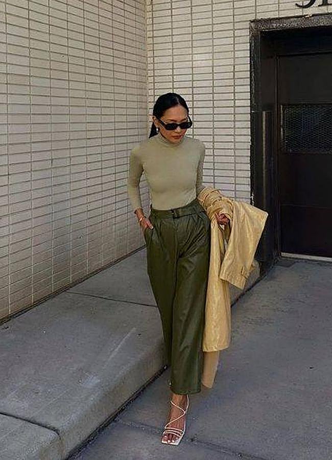 Guía de estilo para llevar el color tendencia verde oliva para otoño ...