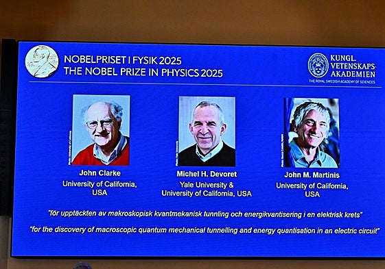 John Clarke, Michel H. Devoret y John M. Martinis, premio Nobel de Física 2025 | El Correo