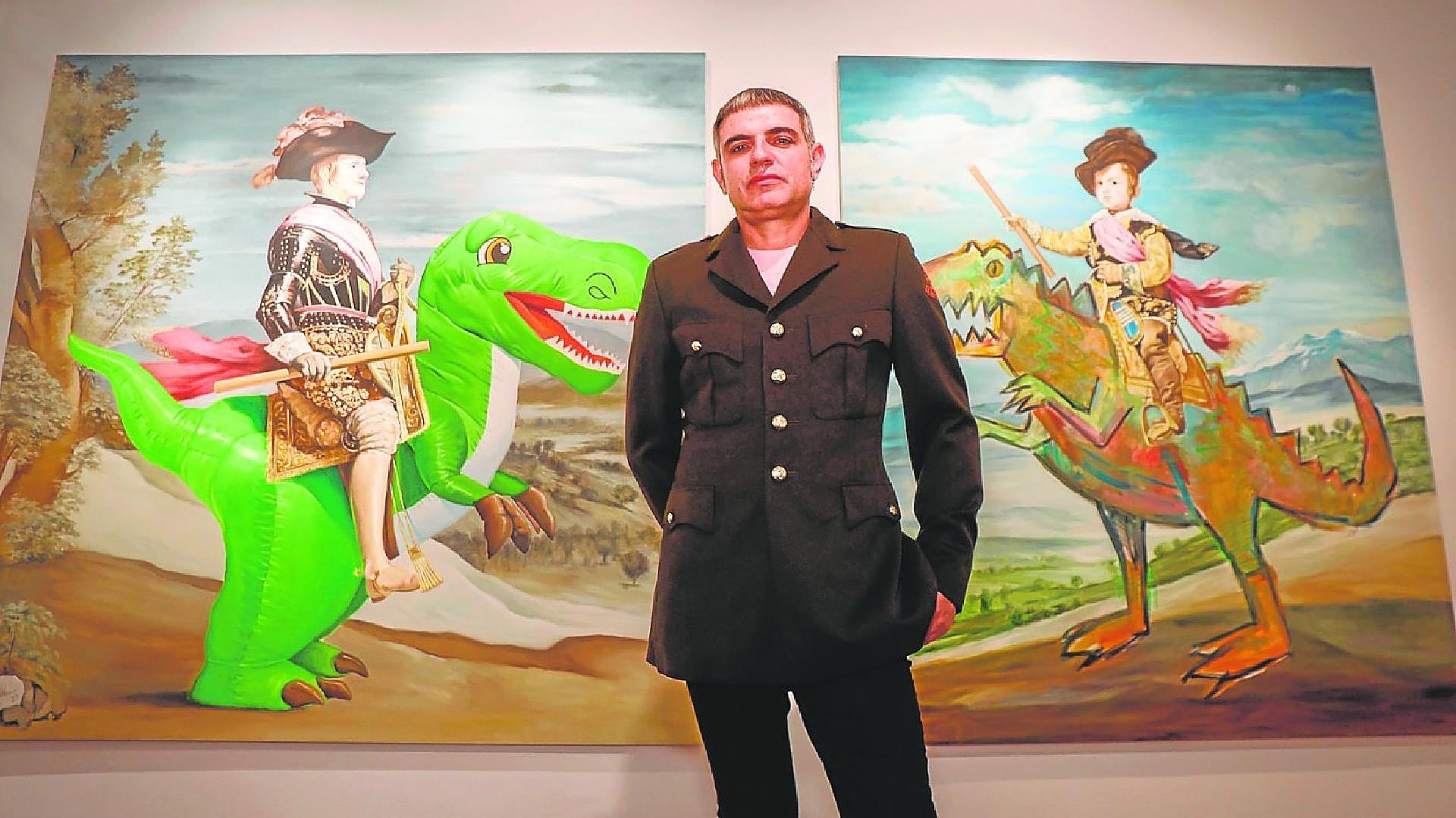 Alejandro Montiel's disruptive art: Philip IV on a T-Rex and Snow White ...
